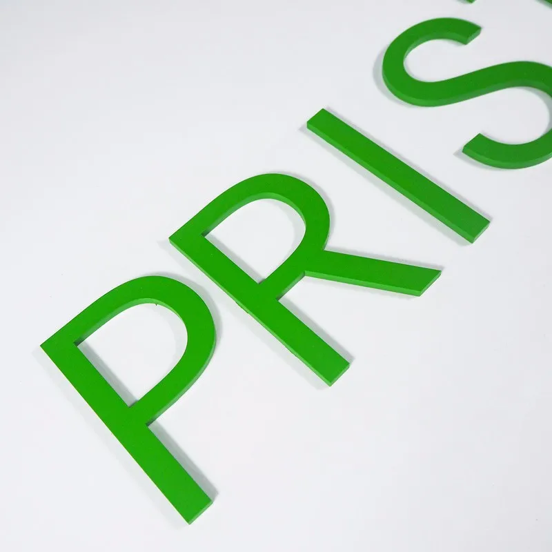 High Custom Solid Large Plastic Letters Cut Outdoor Solid Metal ...