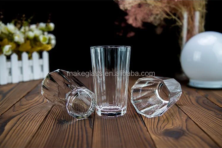 Octagonal Highball Drinking Square Glass Tumbler - Buy Drinking Glass ...