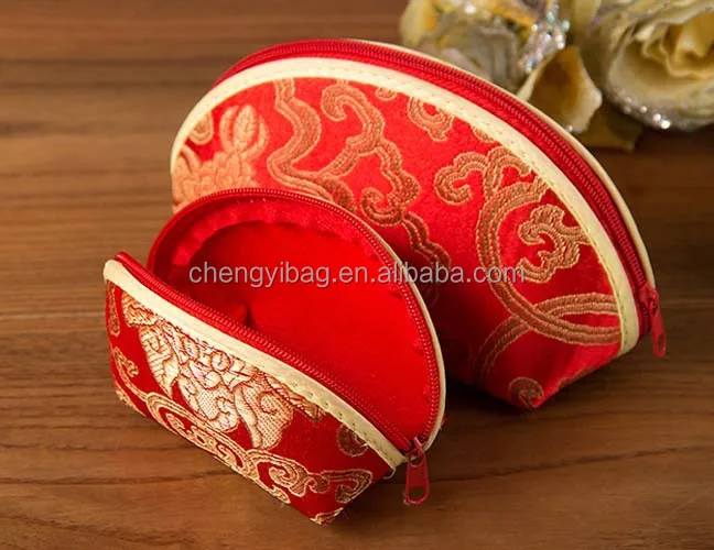 Chinese Traditional Silk Coin Wallets With Embroidery - Buy Coin ...