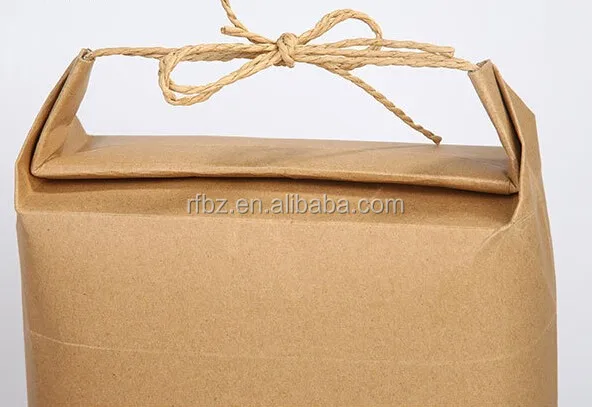 0.5kg Capacity Rice Food Pack Brown Kraft Paper Bag - Buy Rice Kraft ...