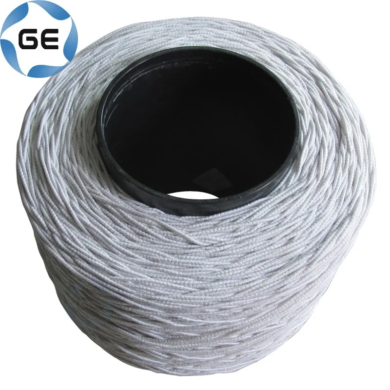 Latex Rubber Shirring Elastic Thread White Black Or Covered Yarn For ...