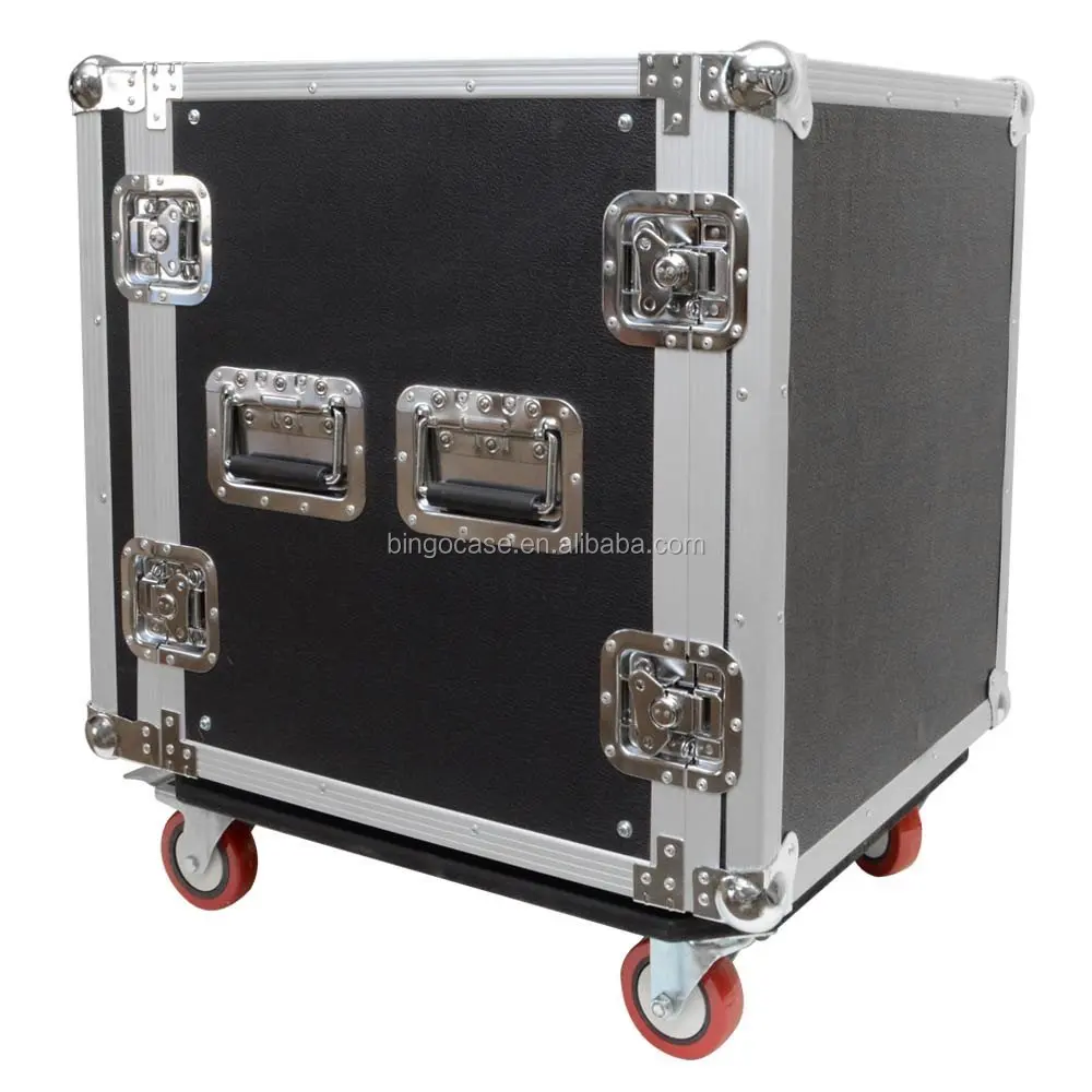 12u Space Rack Case with Casters - Waterproof & Shockproof