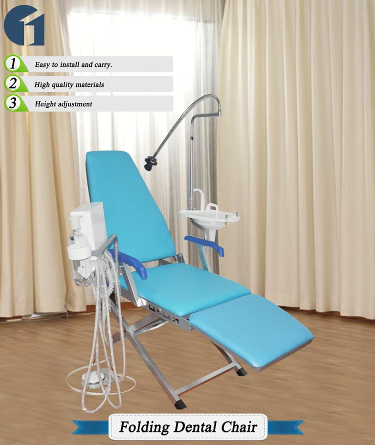China Dentist Luxury Type Portable Mobile Folding Dental Unit Chair ...