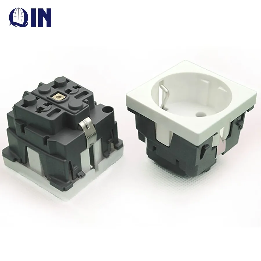 German Electrical Plug 45*45mm Wall Mounted Universal Socket 16a/250v ...