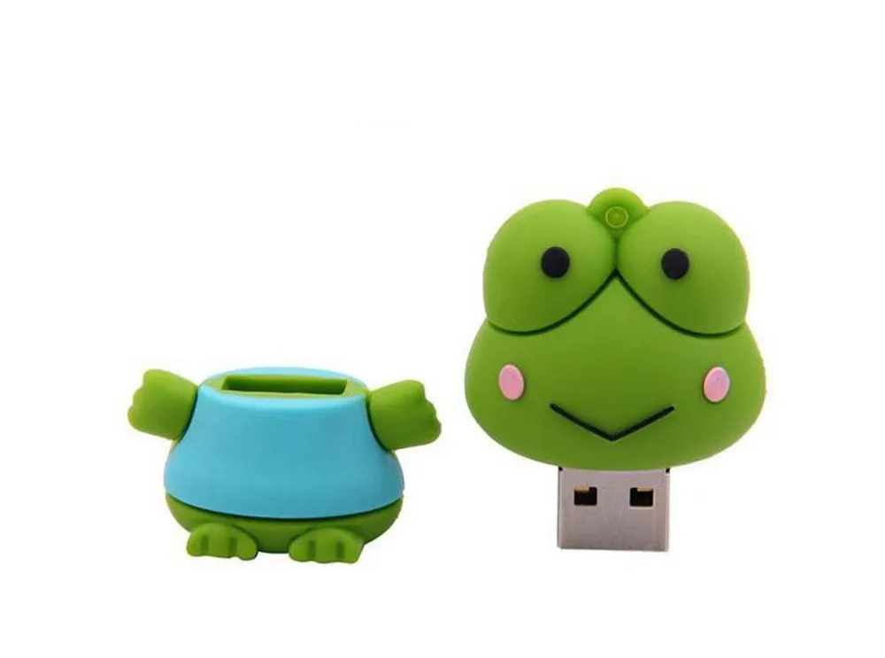 Cartoon Silicone Frog Usb Flash Drive Pen Drive Pendrive Memory Stick ...