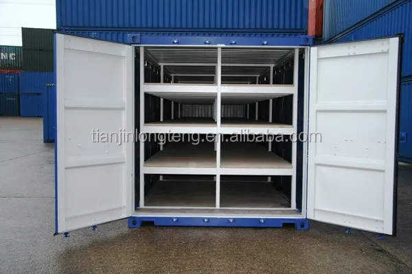 New 40 Foot Curtain Side Container With Shelves - Buy Curtain Side ...