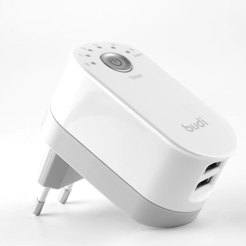 M8j030e 2 Usb Home Timer Charger Adapter 5v2.4a With Folded Eu Plug ...