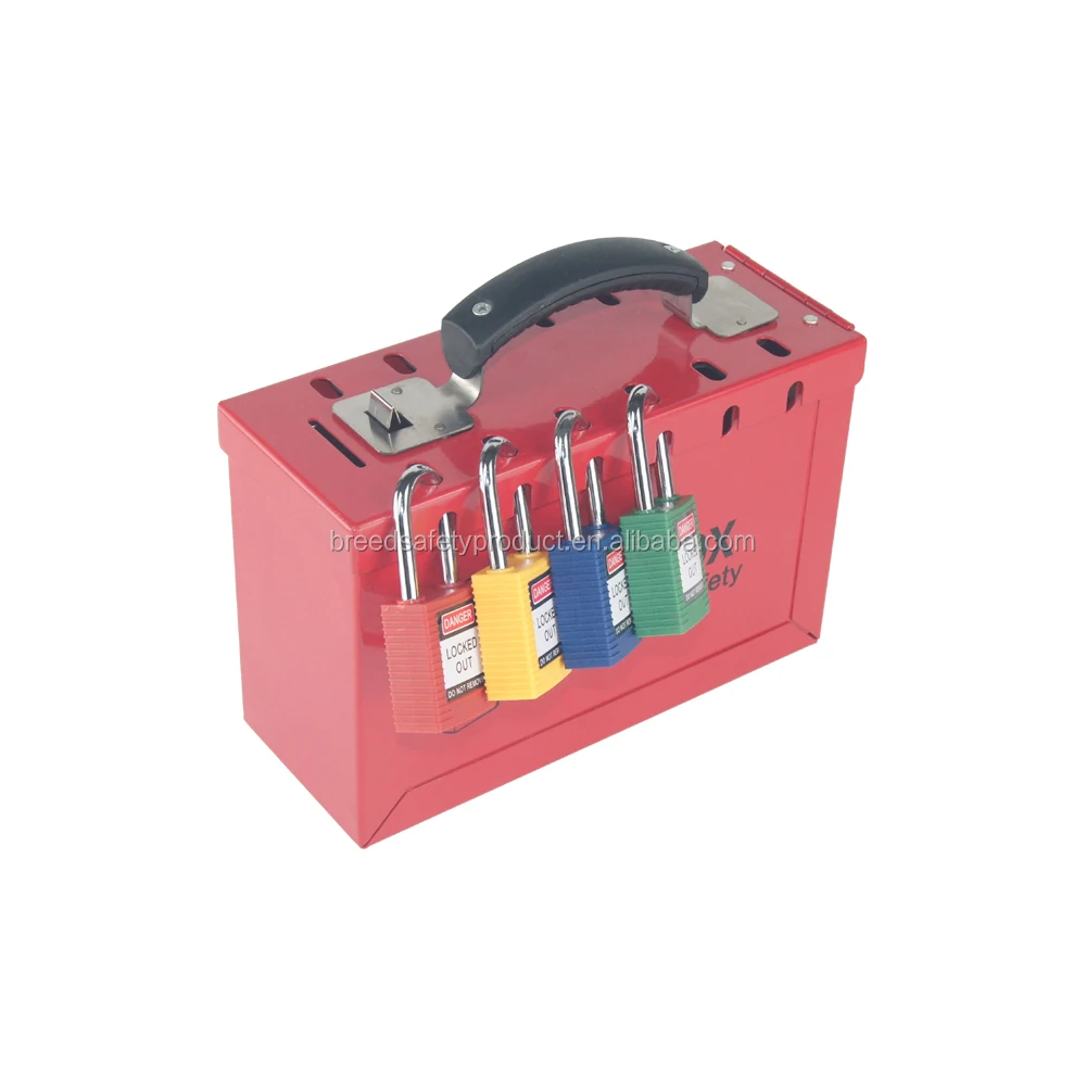 Safety Lockout Box - Portable LOTO Cabinet & Heavy Duty Steel Kit