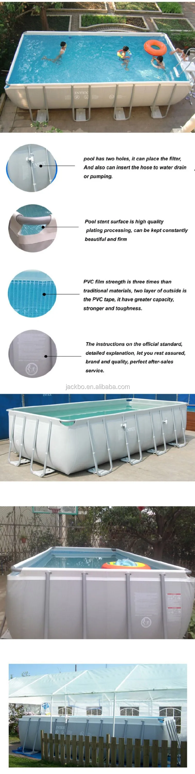 Hot High Quality Eco-friendly Comfortable Above Ground Pvc Intex ...