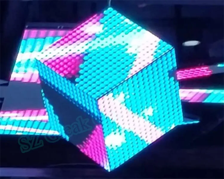 Cube Magic LED Pixel - Full Color 3D DJ Booth Video Wall