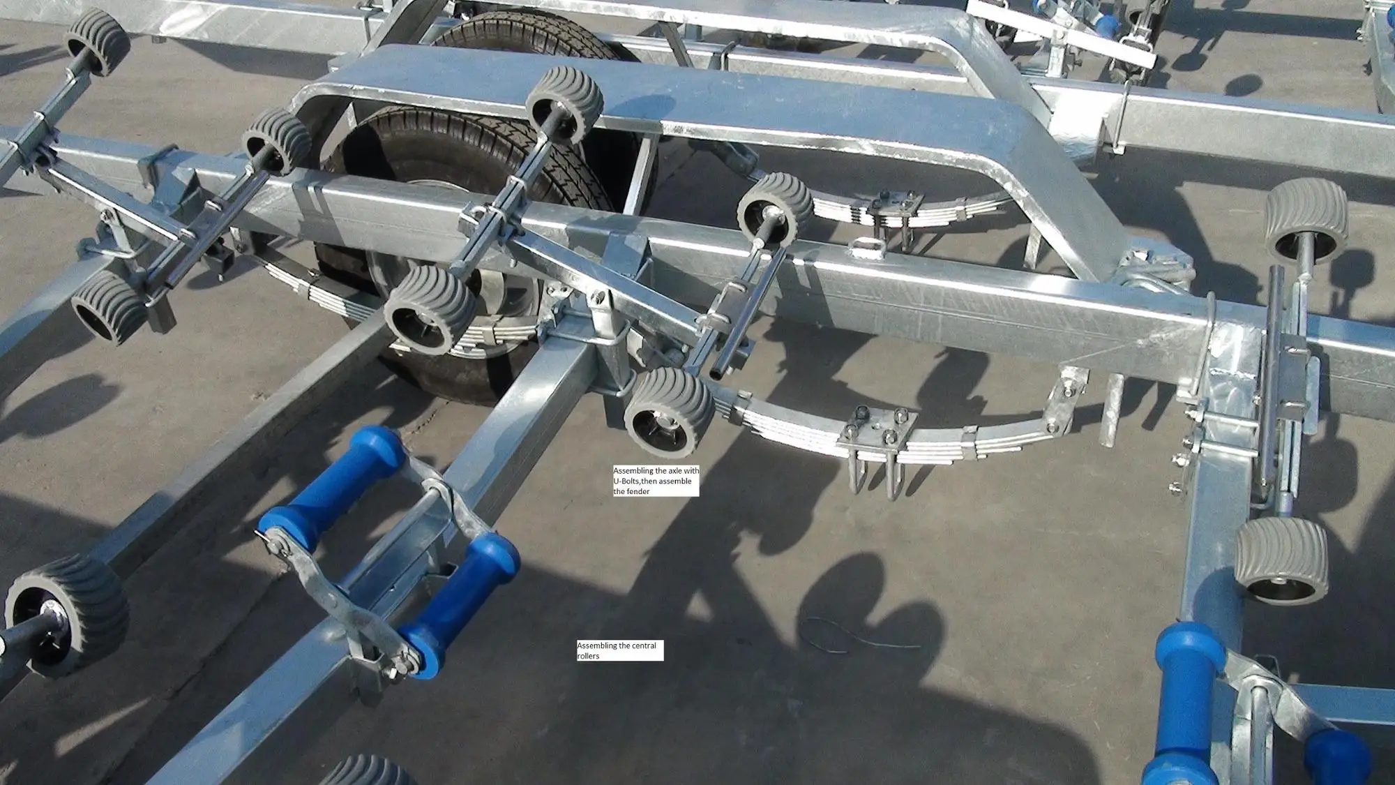 Heavy Duty 4800 Galvanized Boat Trailer - Factory Price