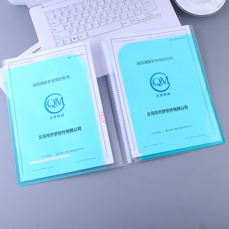 Custom A4 Size Pp Plastic Pockets File Folder For Office - Buy Office ...