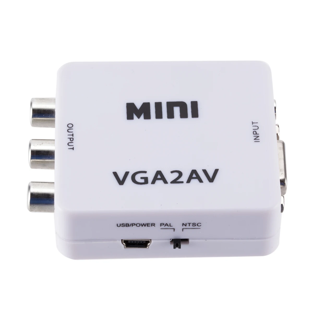 Vga To Av Mini Converter Adapter Support 1080p Vga To Av Converter Pc ...