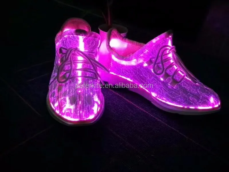Direct Manufacture Led Flashing Fiber Shoe Led Flashing Lights Shoe ...