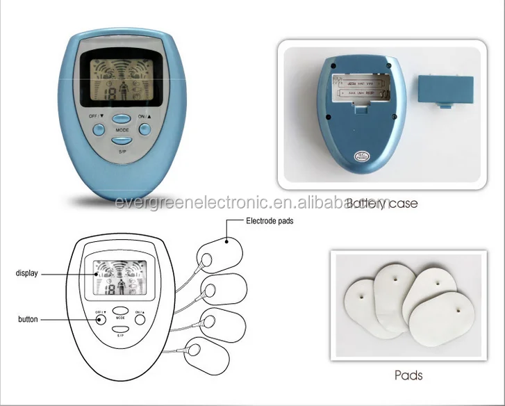Mini Electric Stimulation Muscle Stimulator Electronic Pulse Muscle ...
