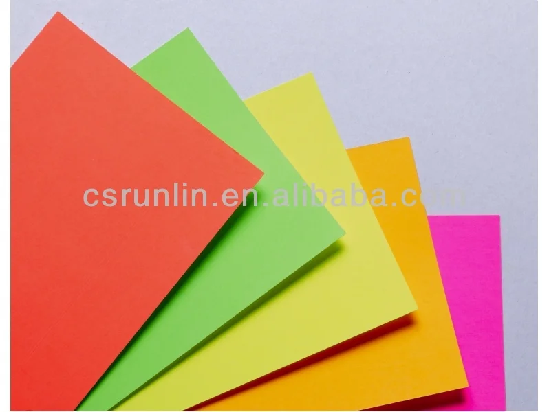 Self-adhesive Fluorescent Papers/ Fluorescent Paper/neon Color Paper ...