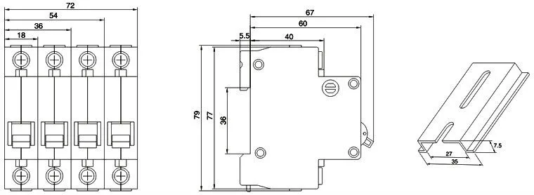 Saipwell High Quality Dz47-63 1p Mini Circuit Breaker Sp47-63 - Buy ...