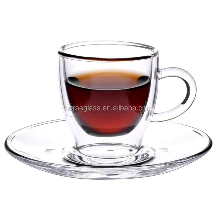 우아한 명확한 두 배 벽 유리제 커피 잔 차 우유 유리제 찻잔 컵 포도주 잔 모양 Buy 좋은 더블 벽 유리 칵테일 컵붕규산 유리 컵커피 컵borosilicate