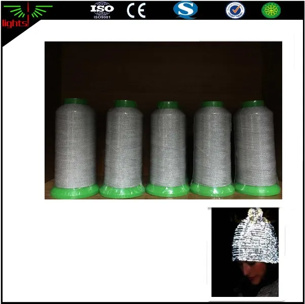 High Light Reflective Rainbow Color Yarn / Reflective Rainbow ...