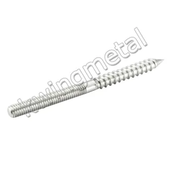 Stainless Steel Double Threaded Lag Screw - Buy Double Threaded Lag ...