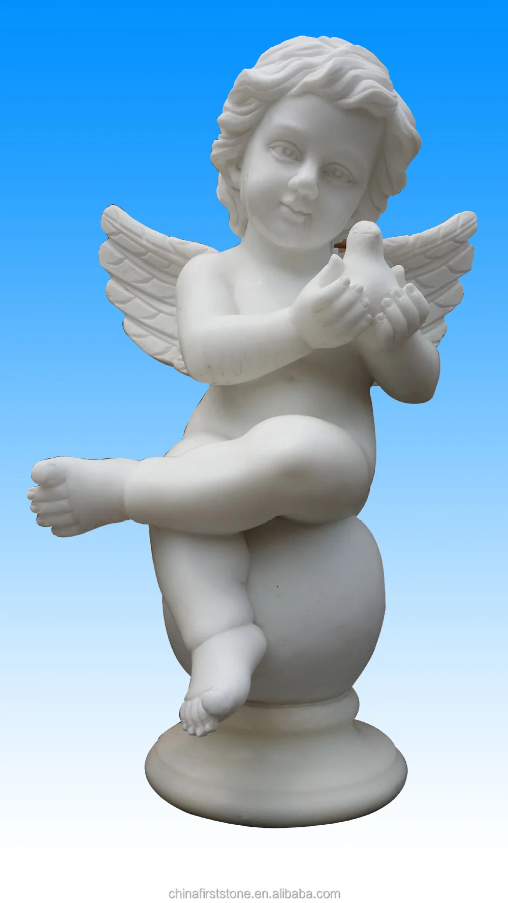 White Life Size Garden Marble Angel Stone Cherub Statue,Sleeping Angel ...