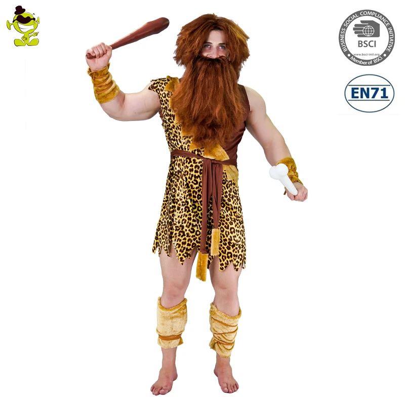 Carnival Ancient Wildman Dress Halloween Performance Clothing Cosplay ...