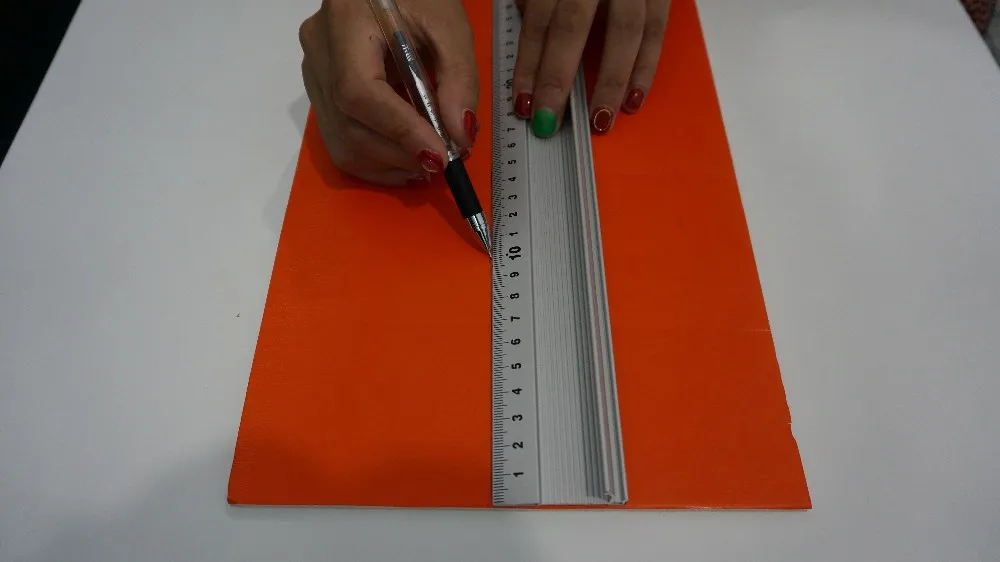 School Straight Ruler Aluminum Economic Safety Cutting Ruler For ...