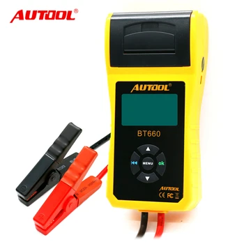 Autool Bt660/bt-660 Battery Tester 12/24v Diagnostic Automotive Battery ...