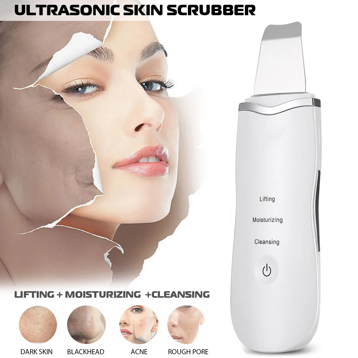 Korea Professional Portable Sonic Skin Scrubber Facial Machine Skin ...