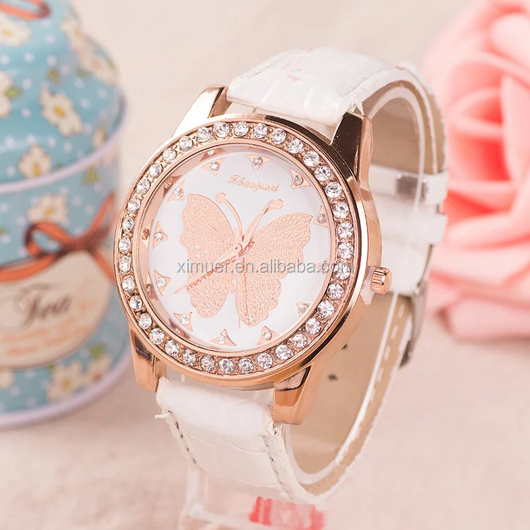 Latest Vogue Cute Crystal Butterfly Girls Watches - Buy Girls Watches ...