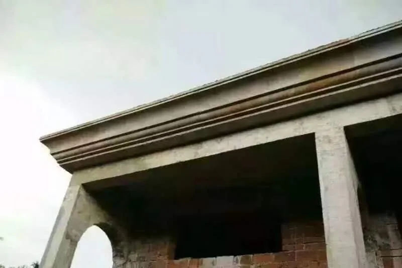 Exterior Decorative Casting Concrete Cement Eaves Line Moulding Plastic ...