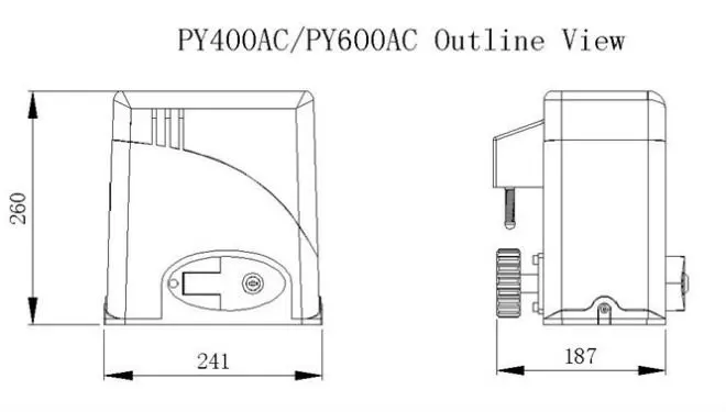 Joytech PY600AC Electric Gate Motor - Reliable & Affordable