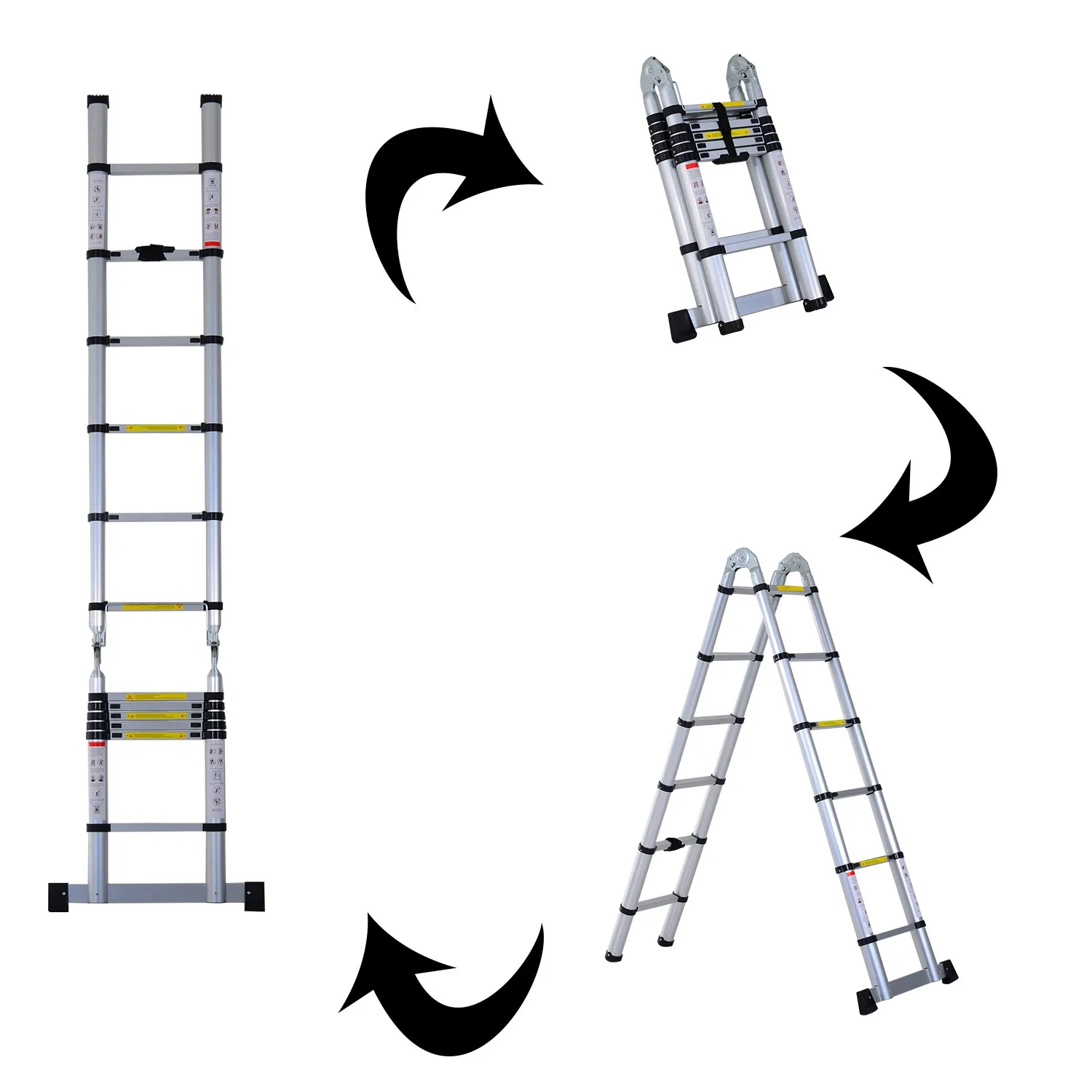 Self-locking Hinge & Aluminum Telescopic Ladder - SOYOUNG