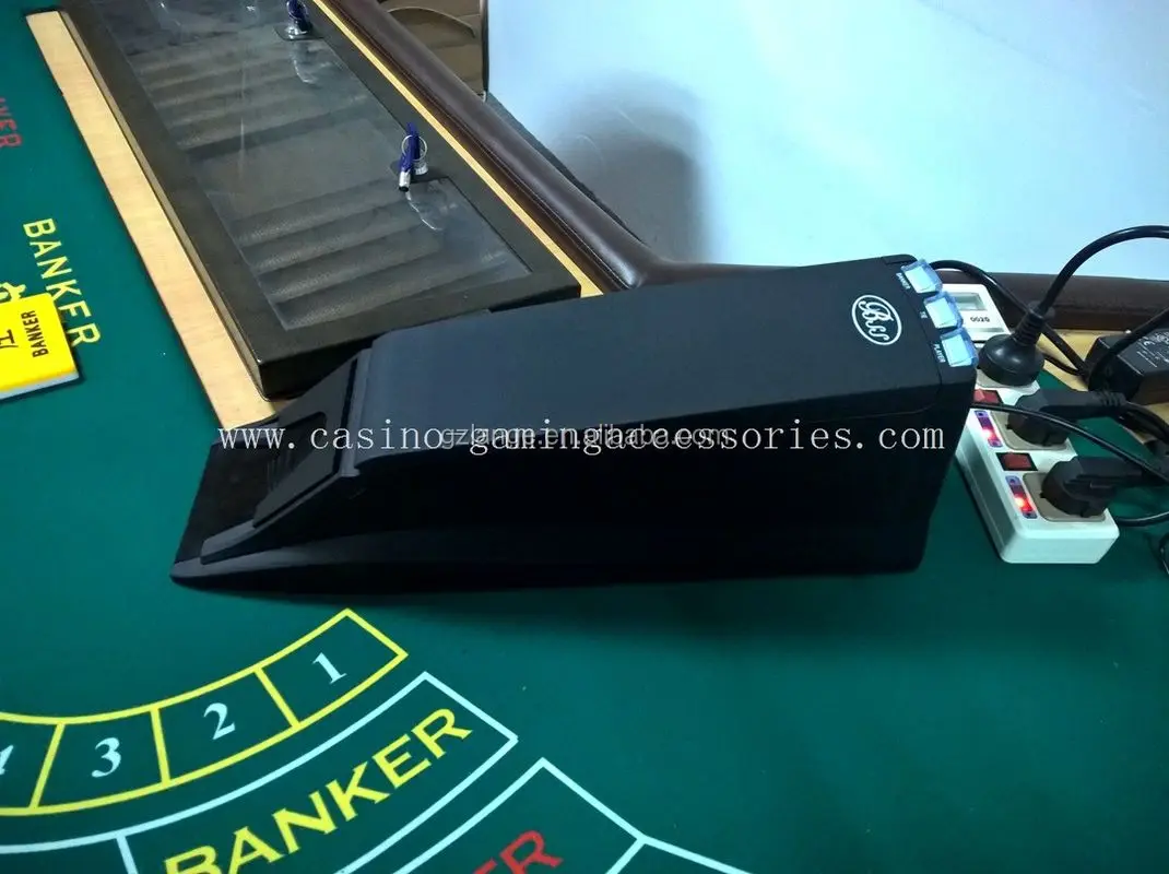 All Black Three Lights Automatic Poker Card Dealing Shoe