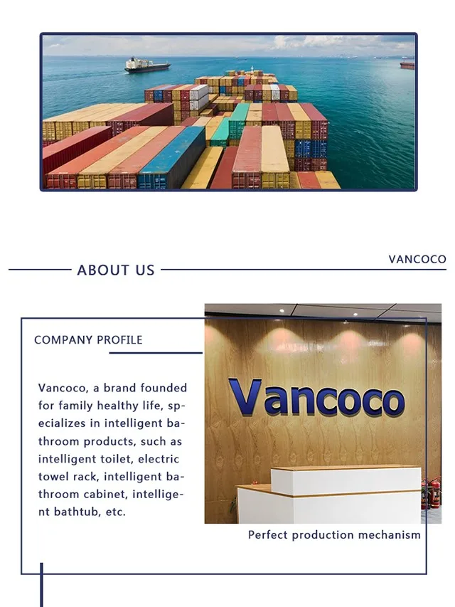 Vancoco VCC75 Smart Toilet - Dual-Flush, Automatic Operation