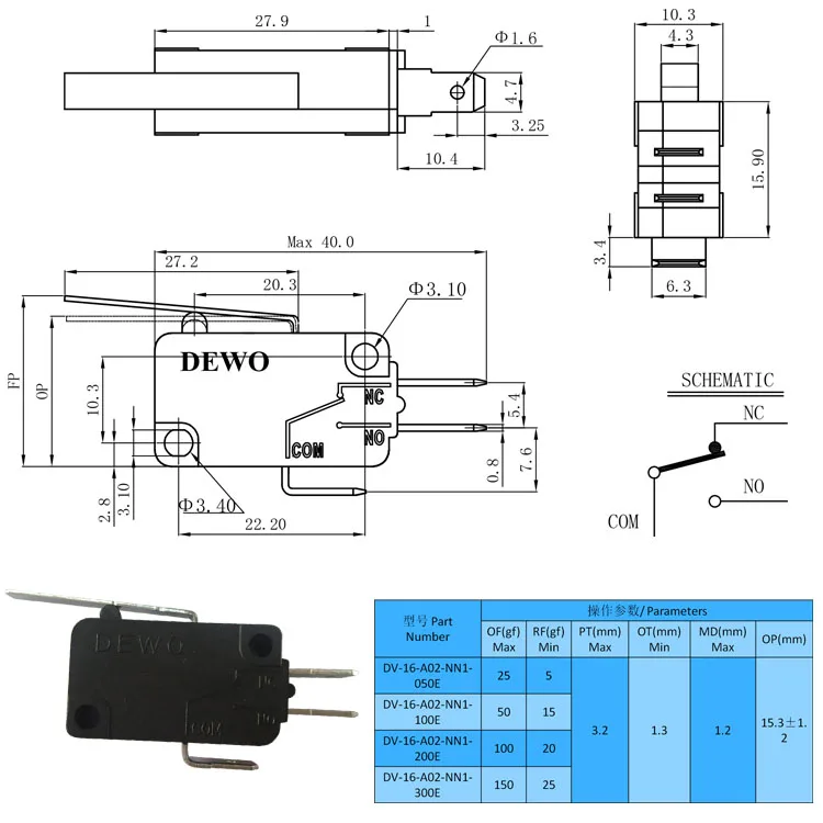 Good Quality Latching 3 Pin Spdt Lxw-16a 250vac 40t85 5e4 Ru Micro ...