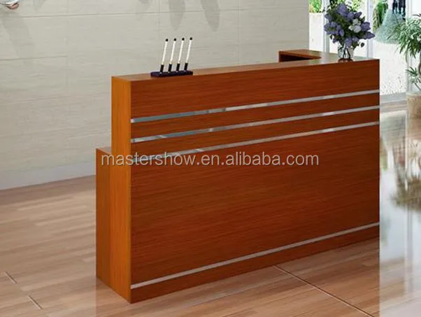 Wholesale Custom Wood Front Desk Counter Front Counter Reception Desk ...