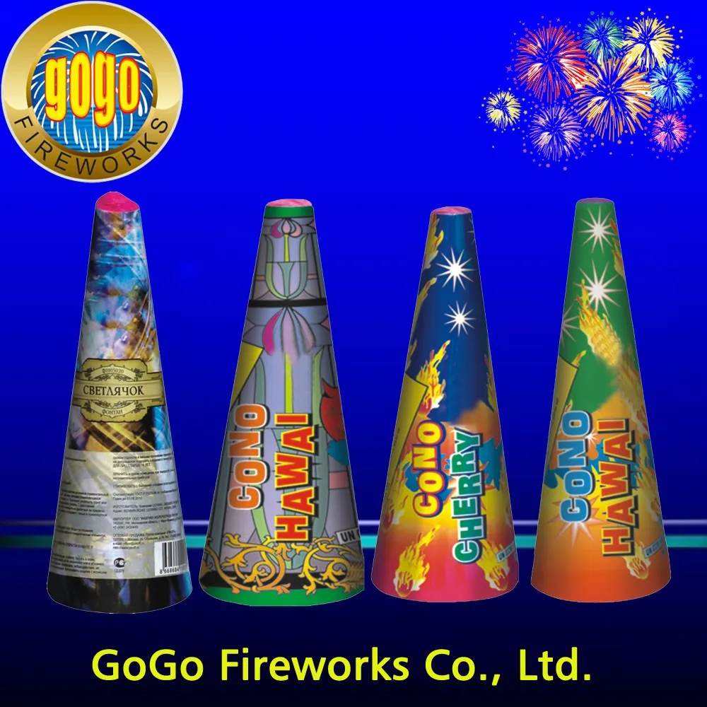 4" Conic Fountain Stage Smoke Fountain Fireworks With High Quality ...