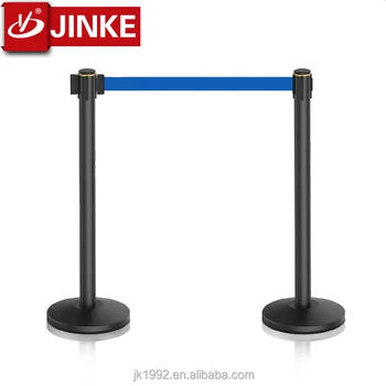 Jinke Company Queuing Line System Retractable Black Belt Stanchion ...