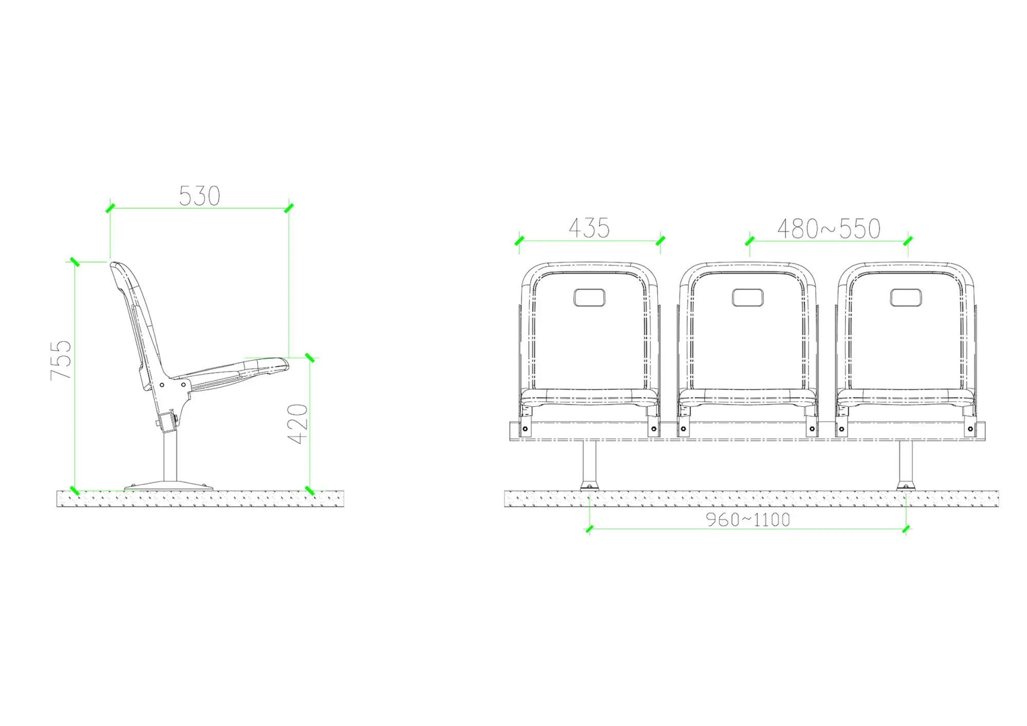 Professional Manufacture Stadium Seating & Tip Up Seat Football Stadium ...