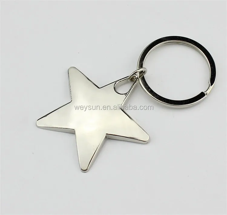 Star Shaped Keychains Metal Star Keyrings For Gifts - Buy Keyrings ...
