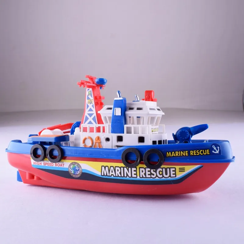 Cheap Plastic Fire Protection Battery Operated Mini Plastic Toy Boats ...