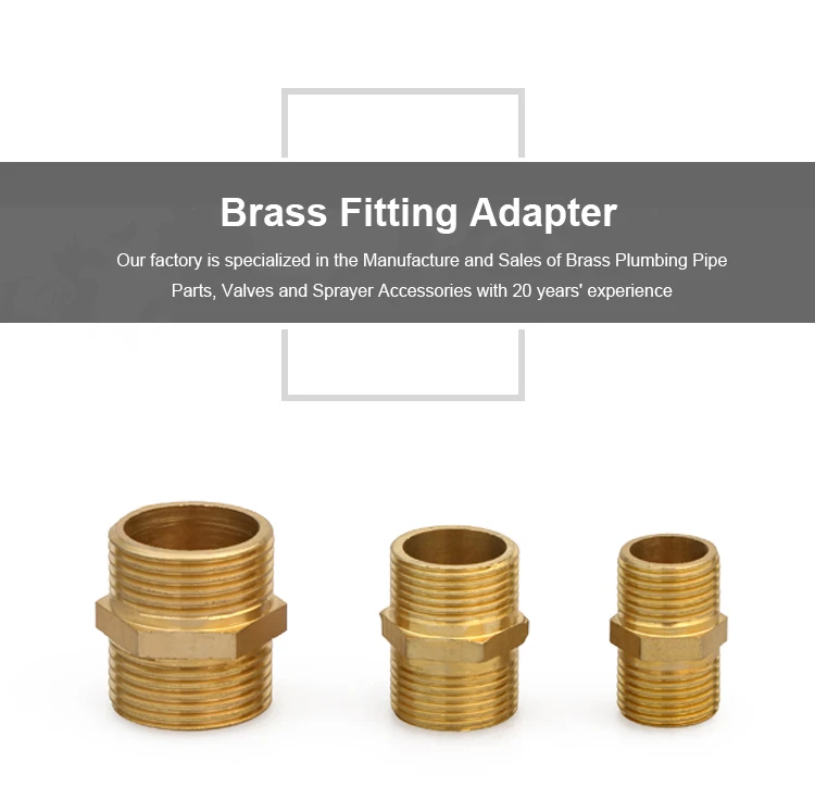 Hydraulic Brass Pneumatic Threaded Machine Fitting Adapter