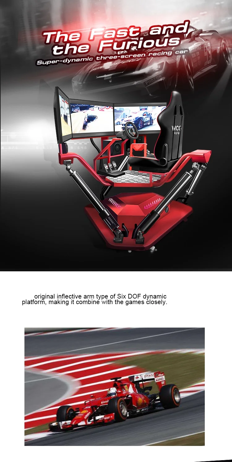 360 Degree VR Car Racing Simulator - 6 DOF Driving Game