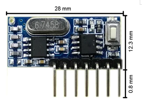 Wireless 433 Mhz RF Decode Receiver Module - AG-RXB13-X