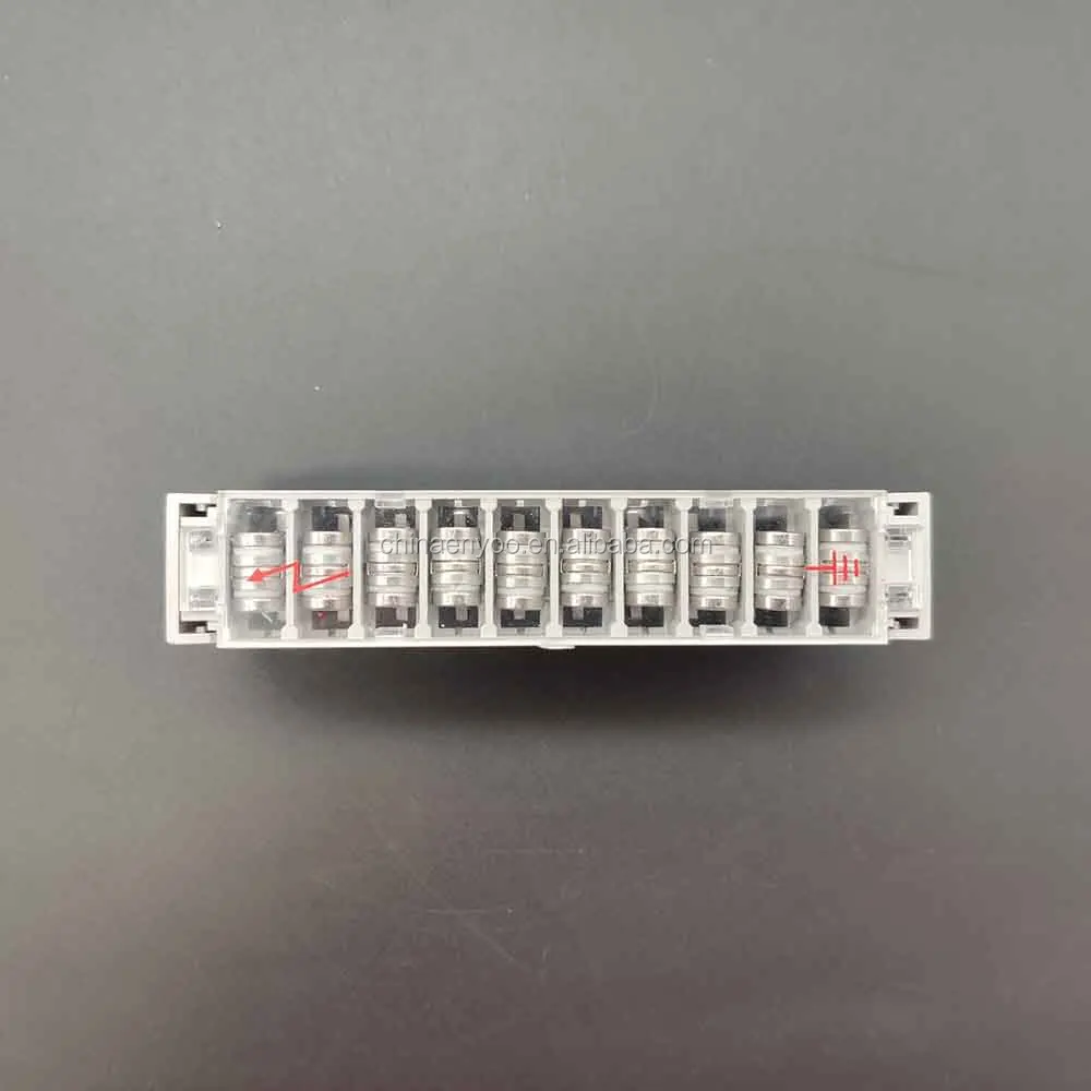 10 Pairs LSA overvoltage Protection Magazine w 3 Poles thermal Surge ...