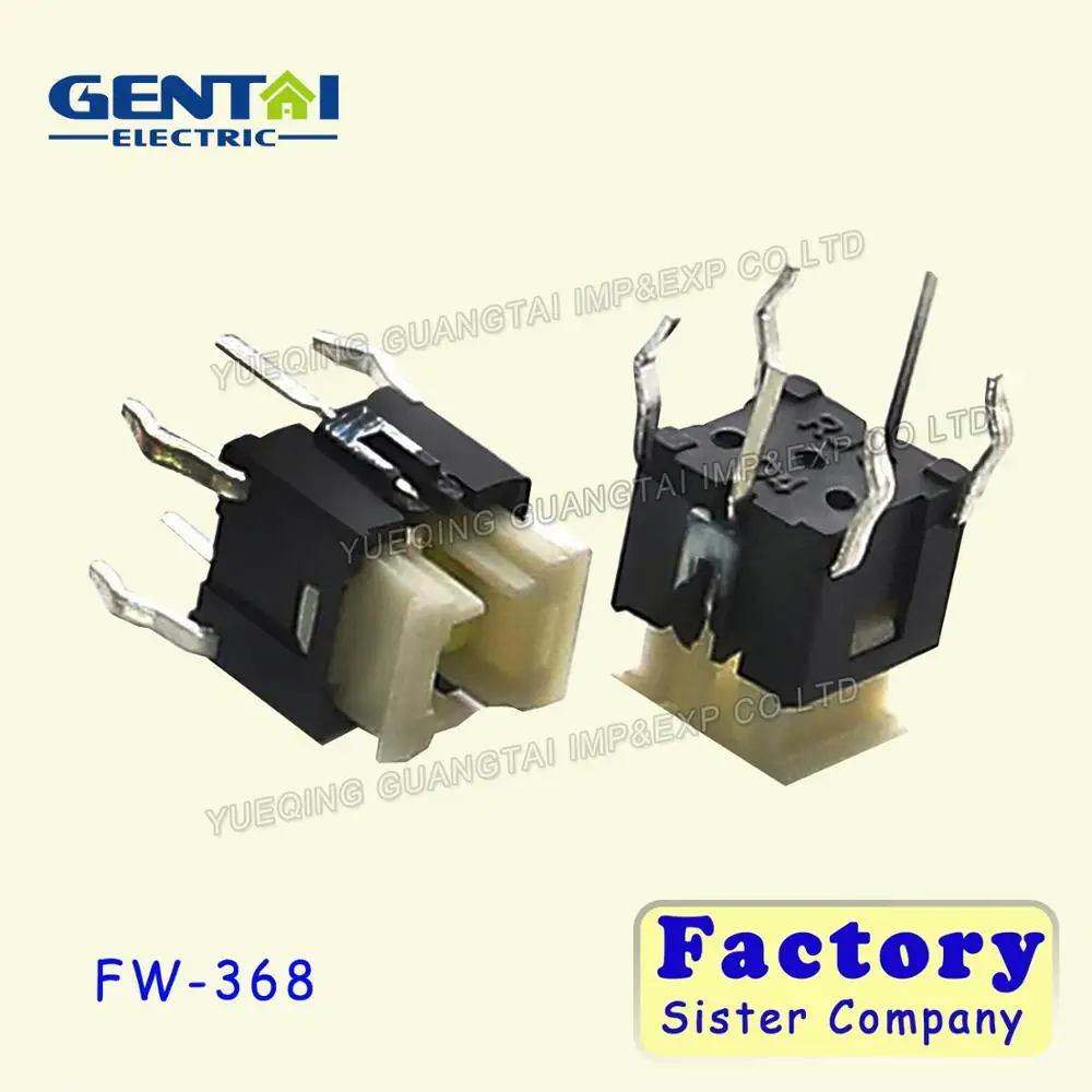 Smd Tactile Switch Push Button Switch 7.5*7.5mm 6 Pin Tact Switch With ...