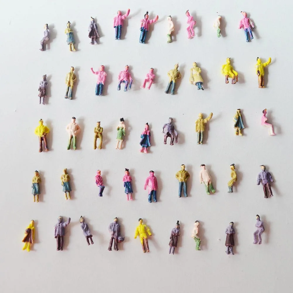 500PCS N Scale 1/150 Architectural Scale Model Train Layout Street ...