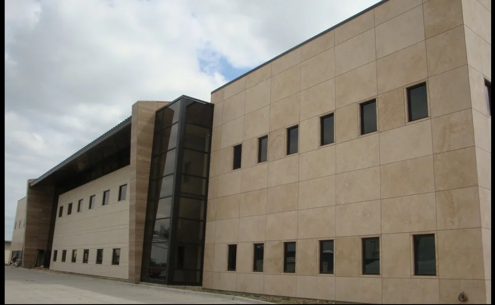 Project Building Facade Materials Beige Limestone Facade Exterior Wall ...