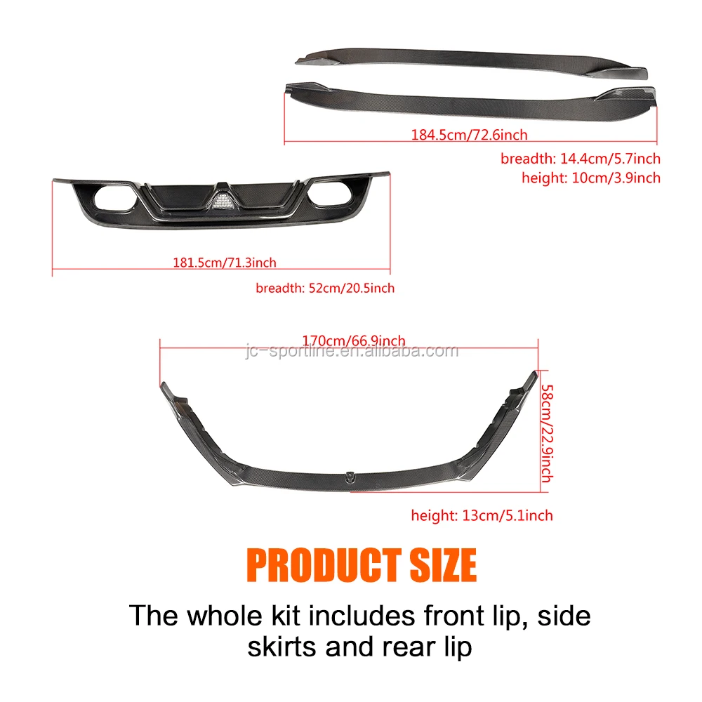 Carbon Fiber F Type Body Kit For Jaguar F Type (x152) V8 S Coupe 2-door ...